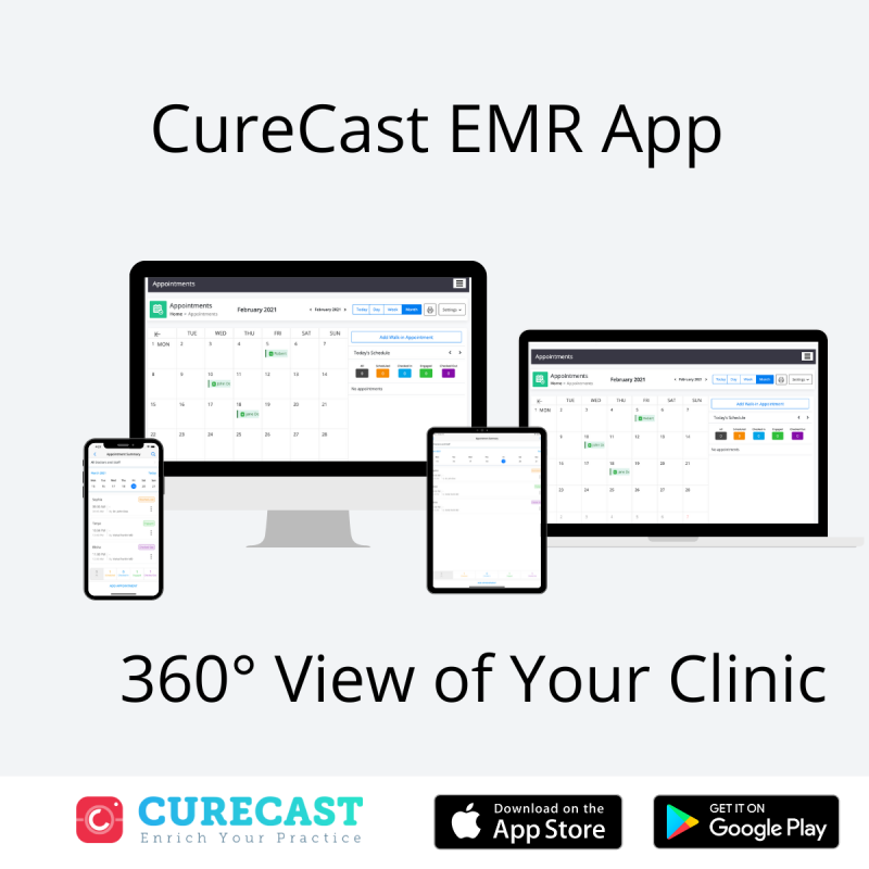 EMR App for e-Prescribing, Appointment Scheduling & More | CureCast